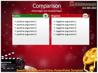 Download hollywood films powerpoint template | PPT