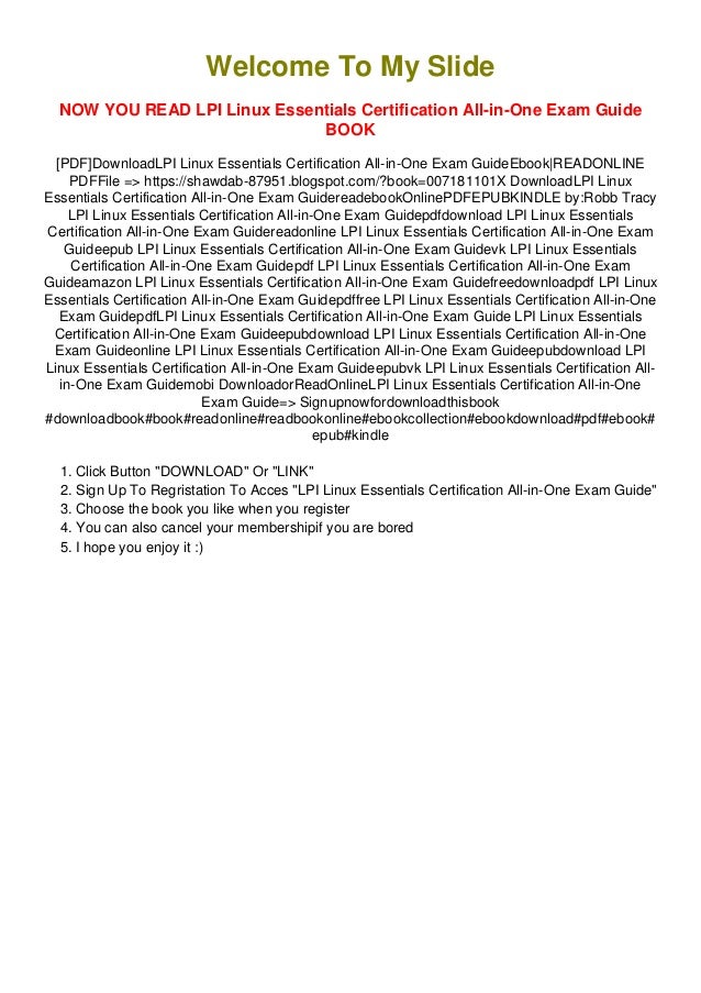 lpi linux essentials study guide