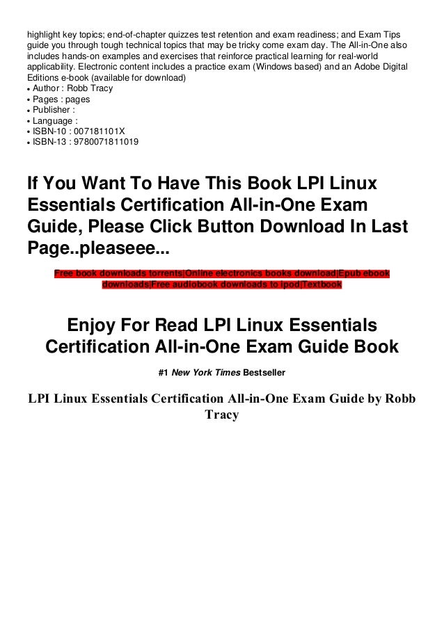 lpi linux essentials exam