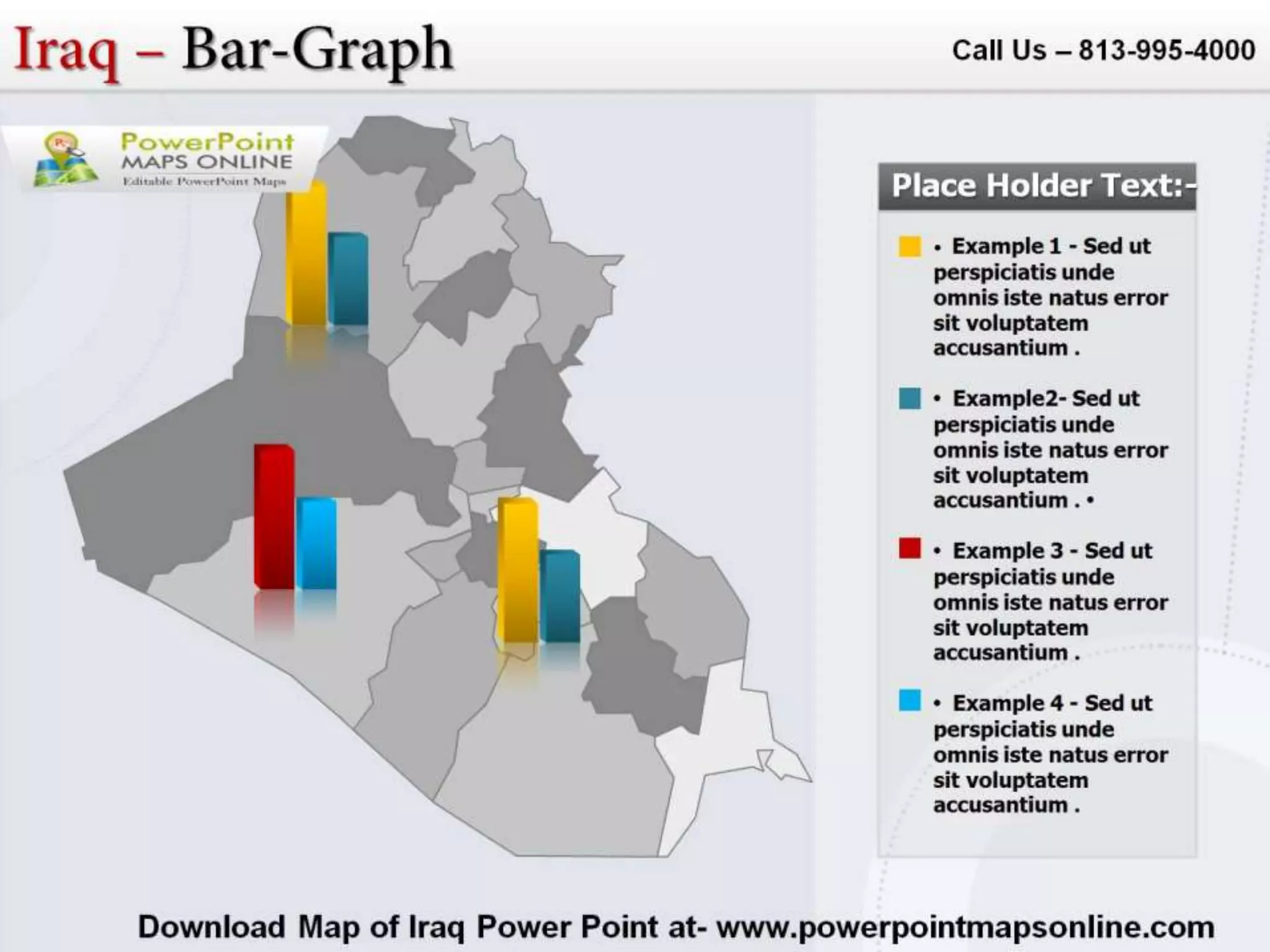 PowerPoint Template Map of Iraq | PPTX