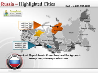Download map of russia power point and background | PPT