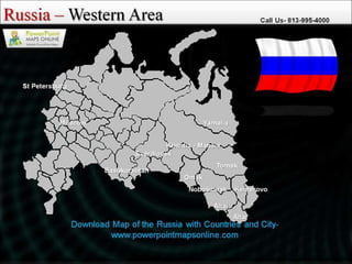 Download Editable Map of the Russia | PPT