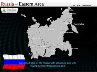 Download Editable Map of the Russia | PPTX