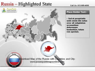 Download Editable Map of the Russia | PPTX