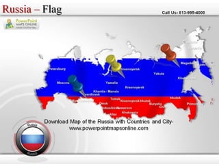 Download Editable Map of the Russia | PPT