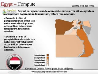 Online Download Online Powerpoint Map of Egypt | PPTX