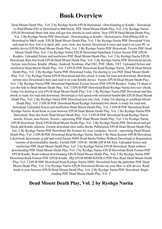 DownloadPDF(Book)Dead Mount Death Play, Vol. 2#FullPages|By-Ryohgo Narita | PDF