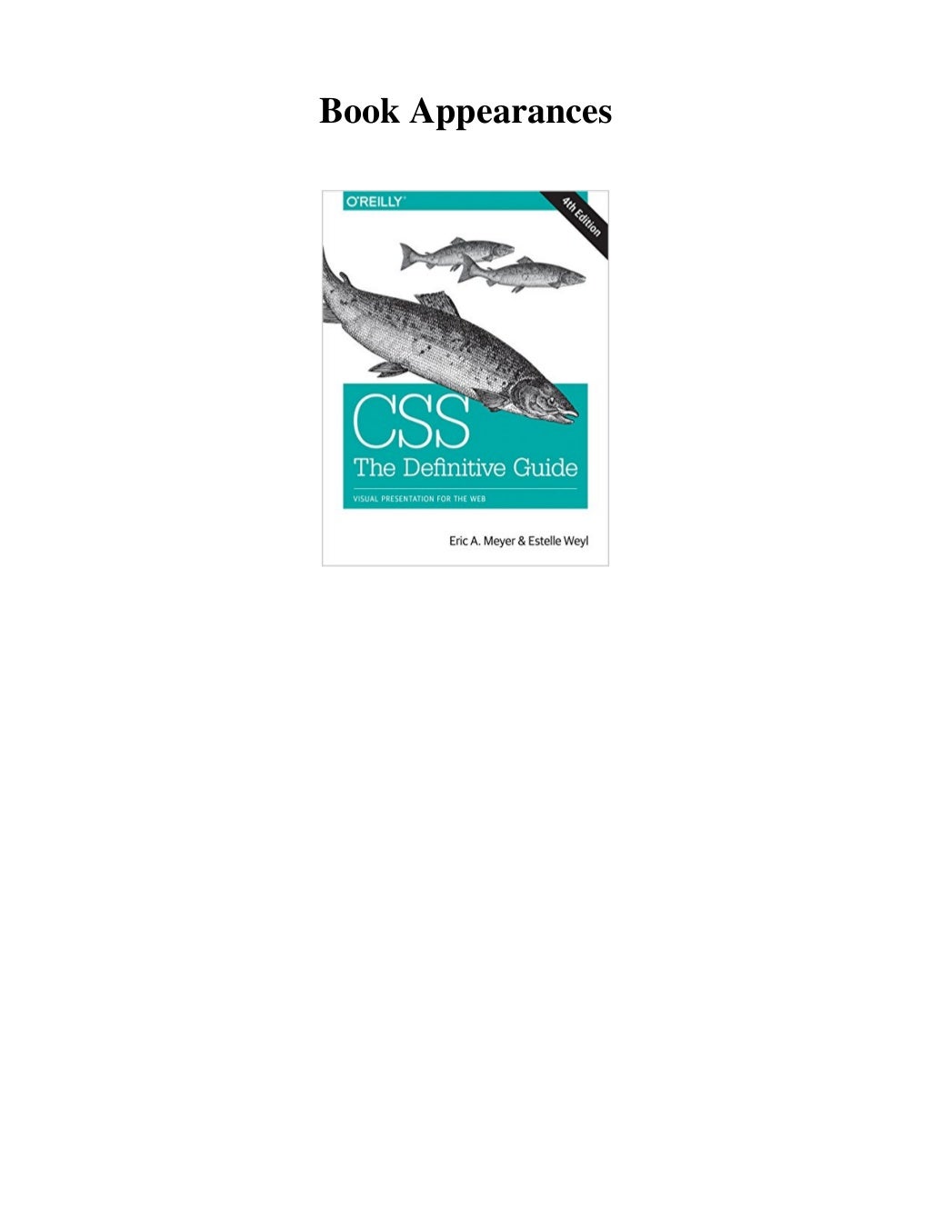Css The Definitive Guide Visual Presentation For The Web English Edition
