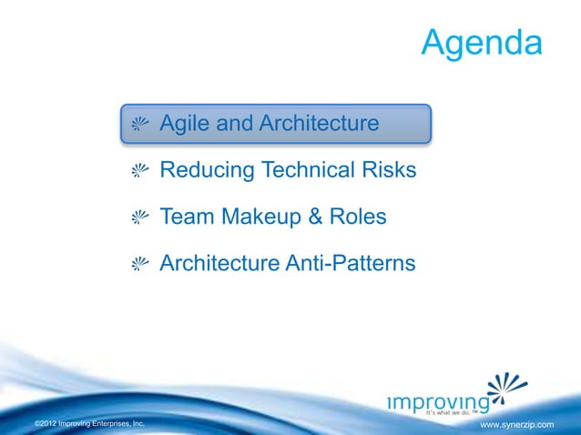 Architecture in an Agile World | PPT
