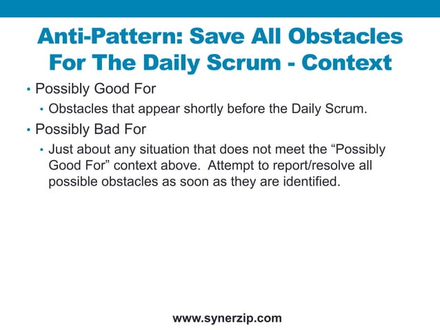 Effective Daily Scrum Patterns | PPT