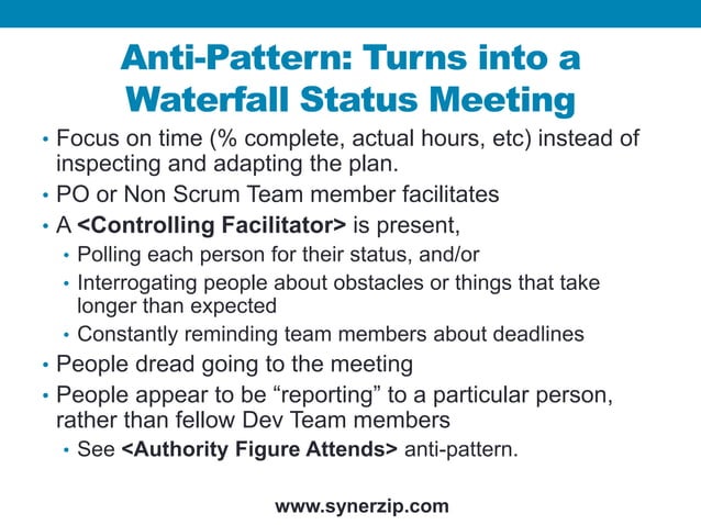 Effective Daily Scrum Patterns | PPT