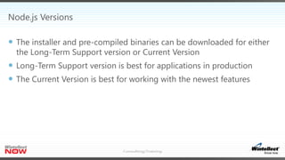Mastering node.js, part 1 - introduction | PPTX