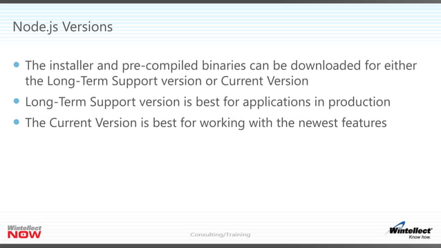 Mastering node.js, part 1 - introduction | PPTX