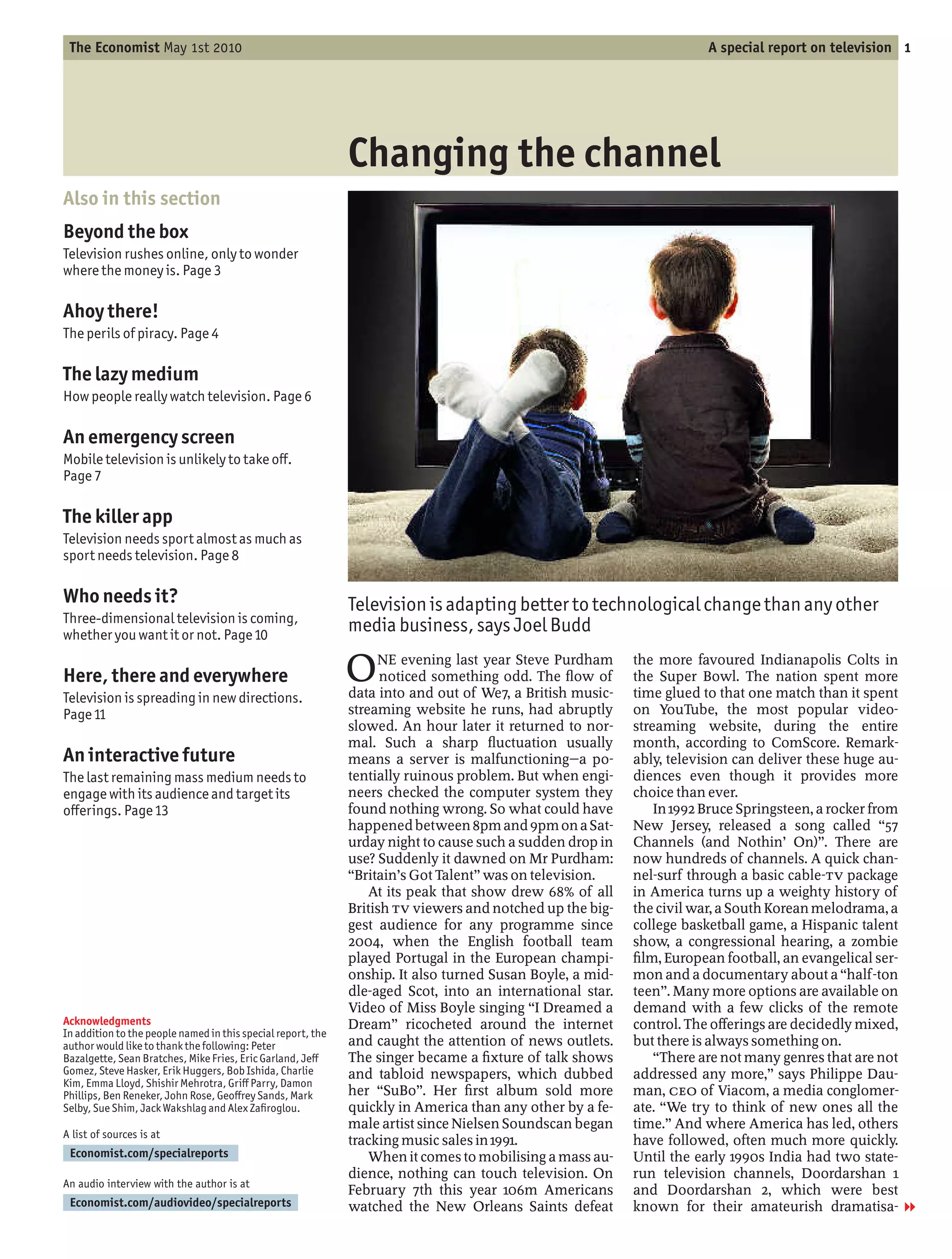Survey Television The Economist | PDF