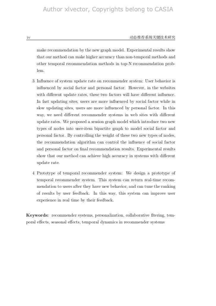 Phd Thesis Temporal Recommendation