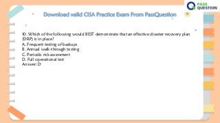 Download Update CISA Certification Exam Questions | PPT