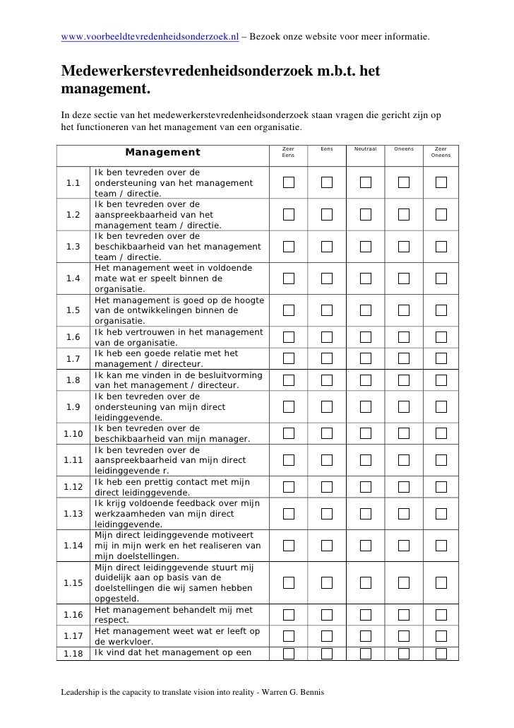 Download voorbeeld medewerkerstevredenheidsonderzoek