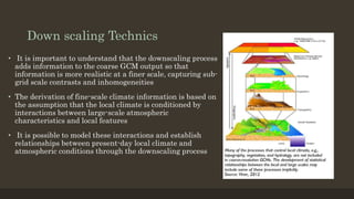Downscaling of global climate data. | PPTX