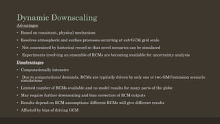 Downscaling of global climate data. | PPTX