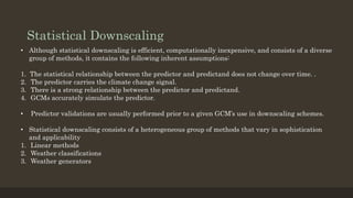 Downscaling of global climate data. | PPTX