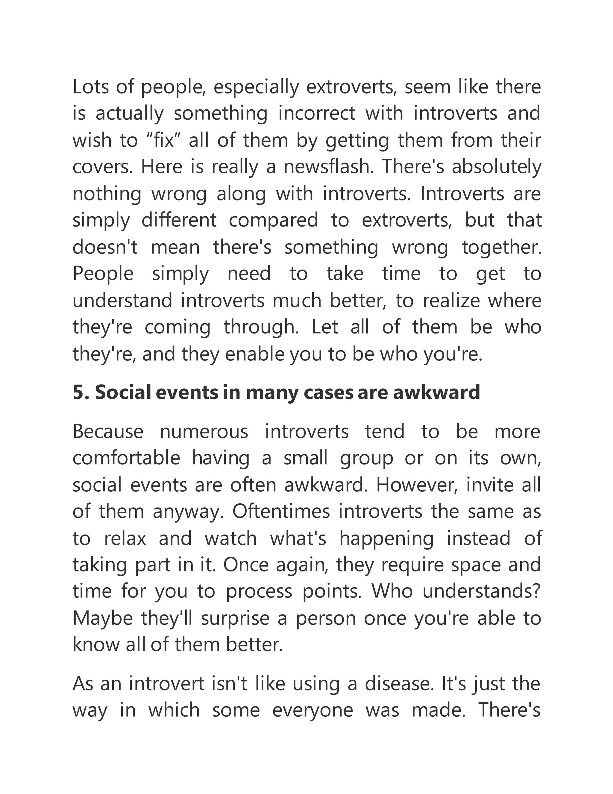 Down side of being an introvert. | PDF
