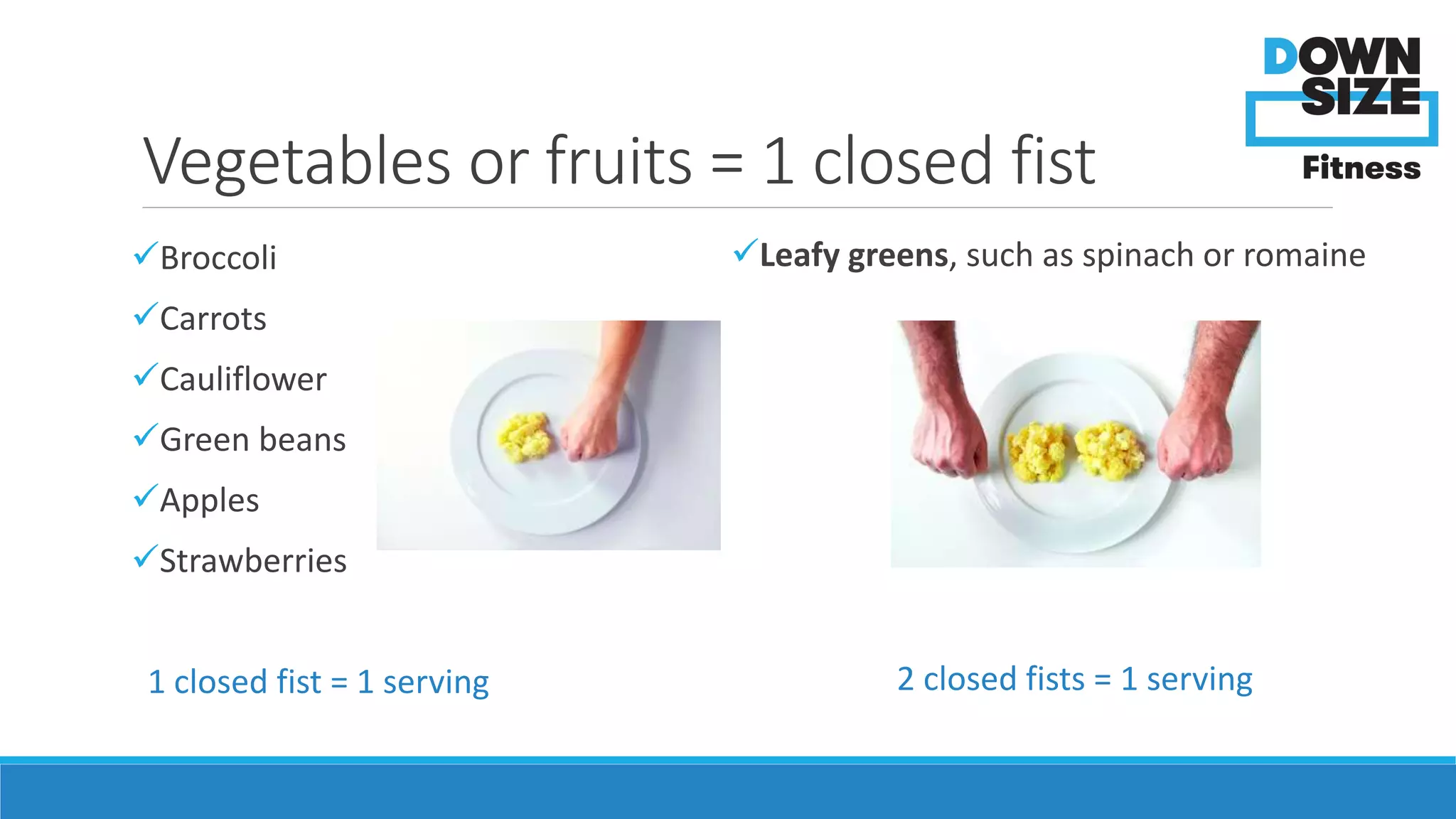 Portion Sizes Matter: Weight Loss Tips from Downsize Fitness | PPTX