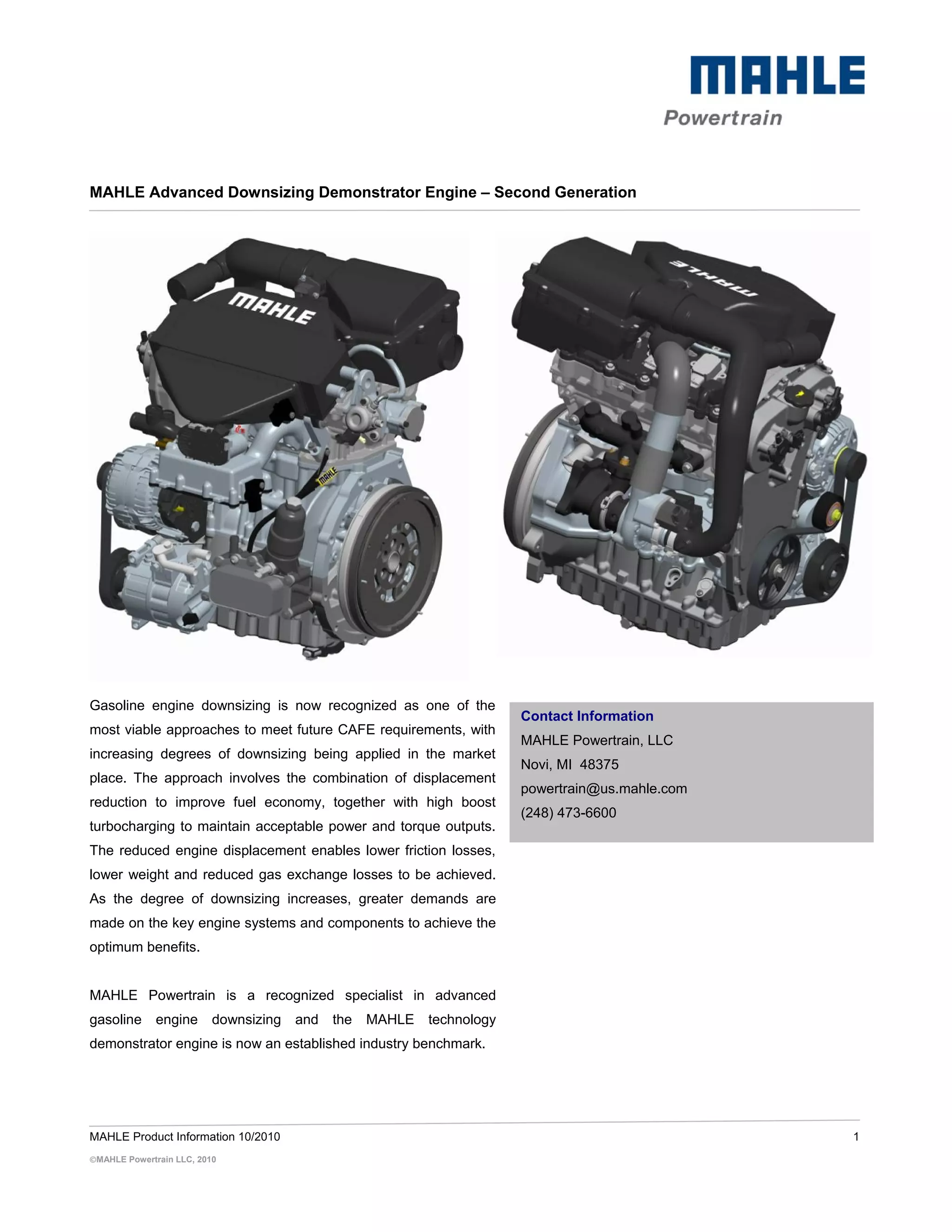 Downsizing Demo Vehicle | PDF