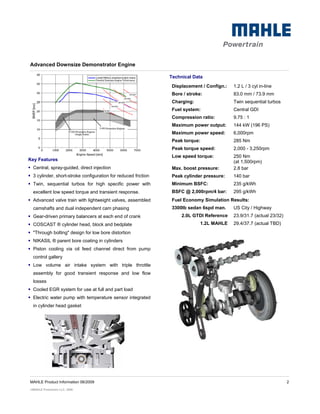 Downsizing Demonstrator Engine | PDF