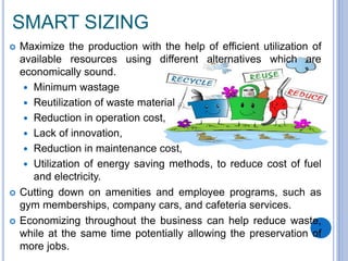 Downsizing, rightsizing, smartsizing | PPTX