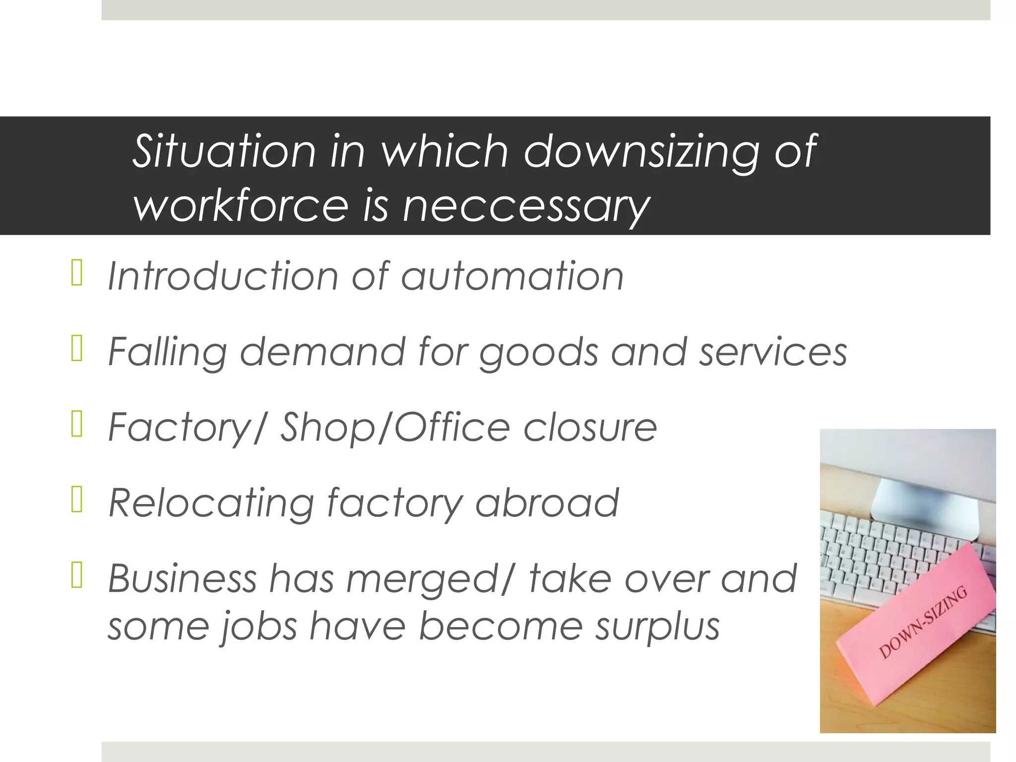 Downsizing Workforce | PPT
