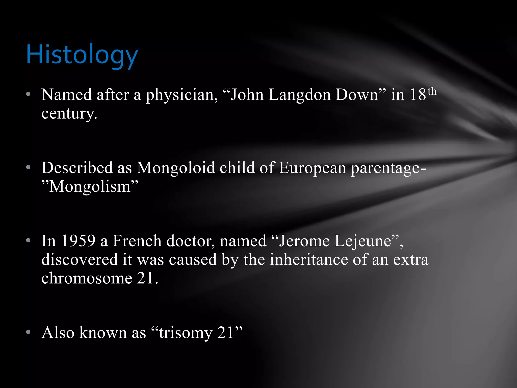 Downs syndrome | PPTX