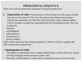 Downstream Processing: Cell disruption method | PPTX