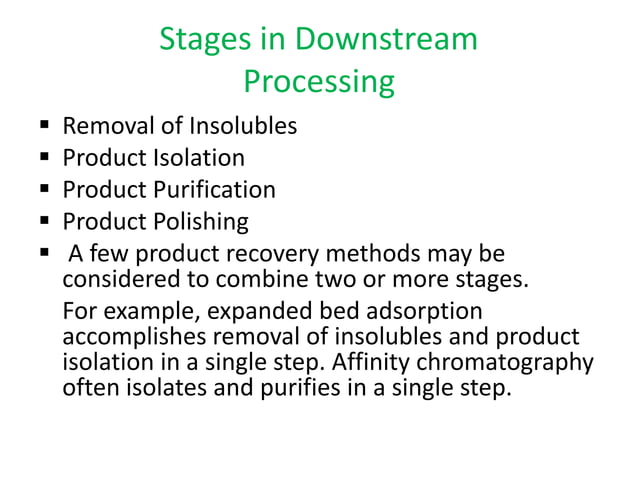 Downstream processing | PPTX