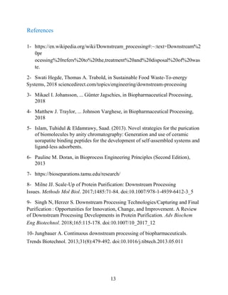 Downstream processing | PDF