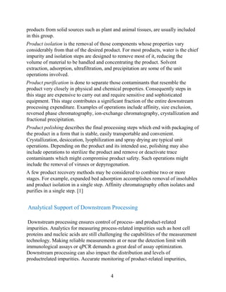 Downstream processing | PDF