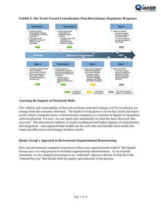 Downstream org structure.refining ind | PDF