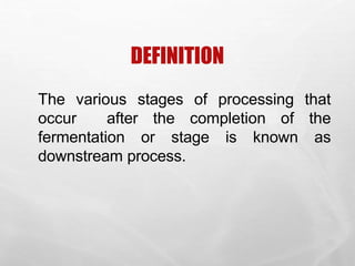 Downstream process | PPTX
