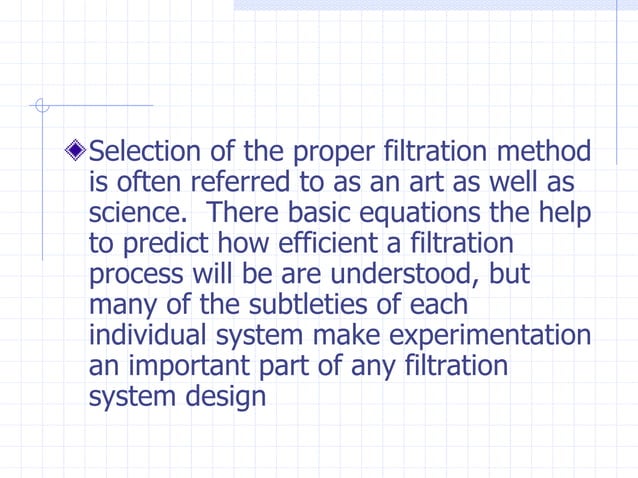 Downstream Processes_Filtration.ppt | Desserts and Baking | Food & Drink