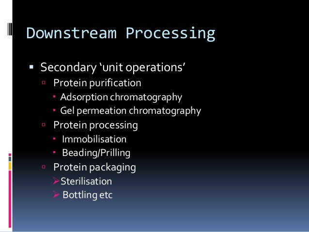 Downstream processing