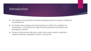 Downstream processing | PPTX