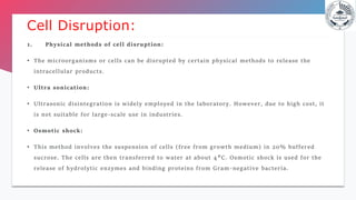 Down stream processing Dr.Sonia | PPT