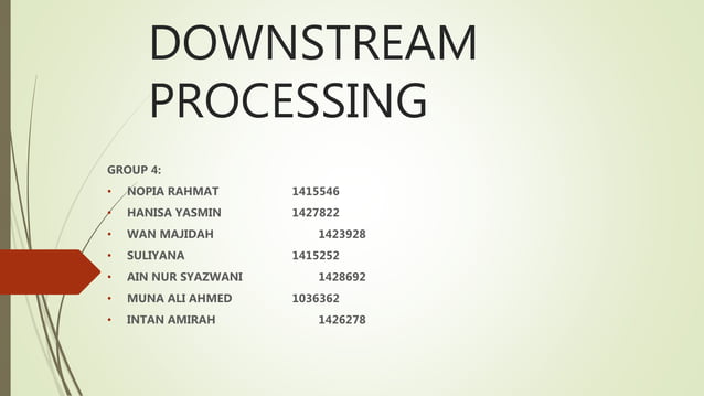 Downstream processing, homogenizing, microfiltration & hplc | PPTX ...