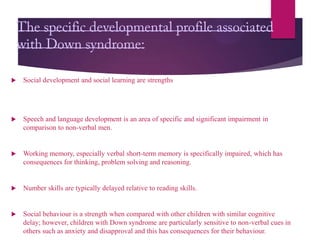 Down syndrome & Role of Technology | PPTX