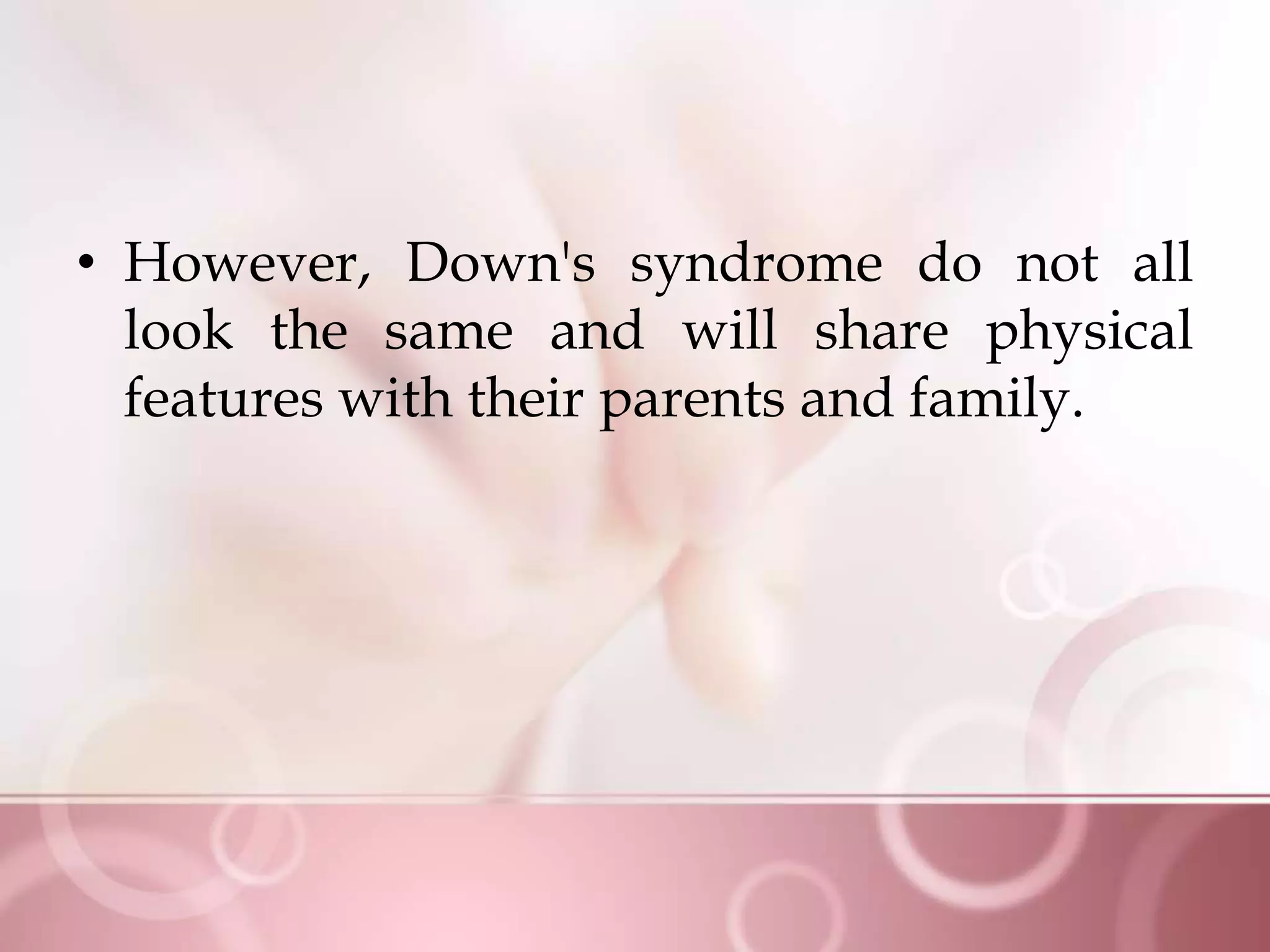 Down syndrome awareness | PPTX
