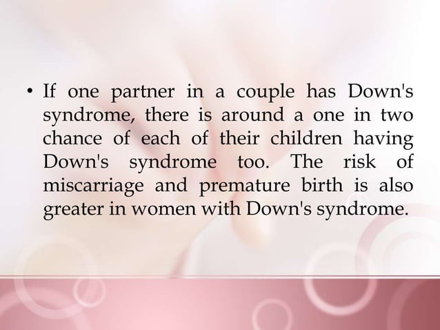 Down syndrome awareness | PPTX