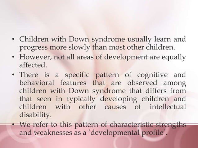 Down syndrome awareness | PPTX