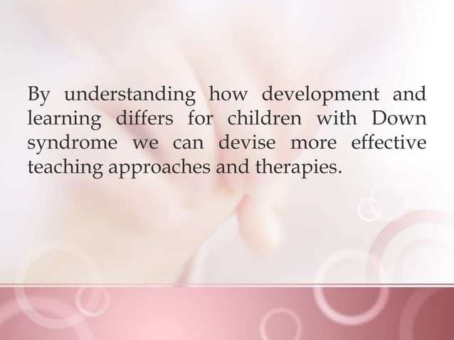 Down syndrome awareness | PPTX