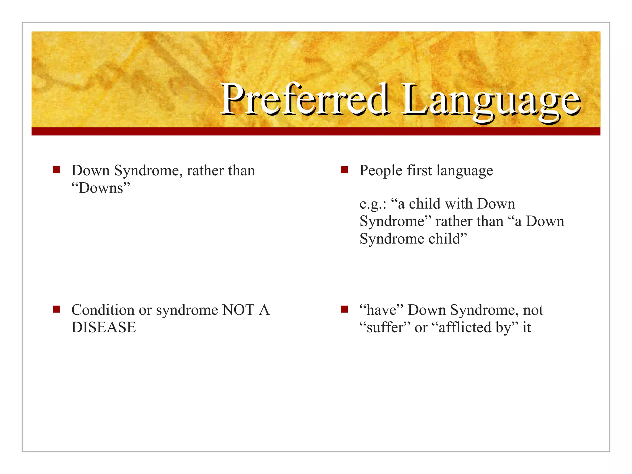 Down Syndrome | PPT