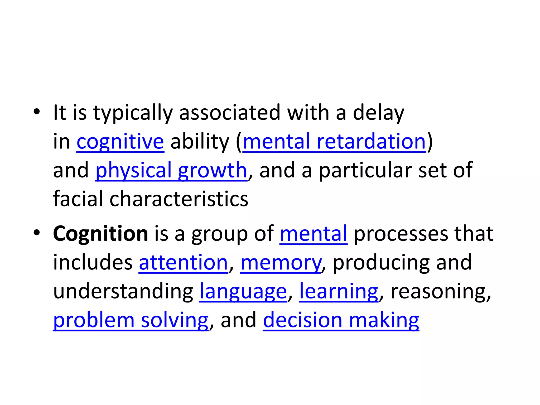 Down syndrome | PPTX