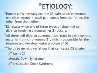 Down syndrome | PPTX